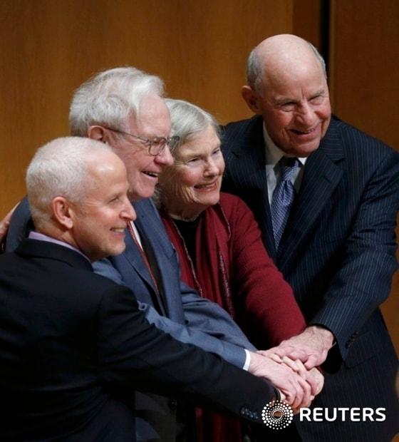 [사진] 버핏 오누이 '베푸는 삶' - 뉴스1