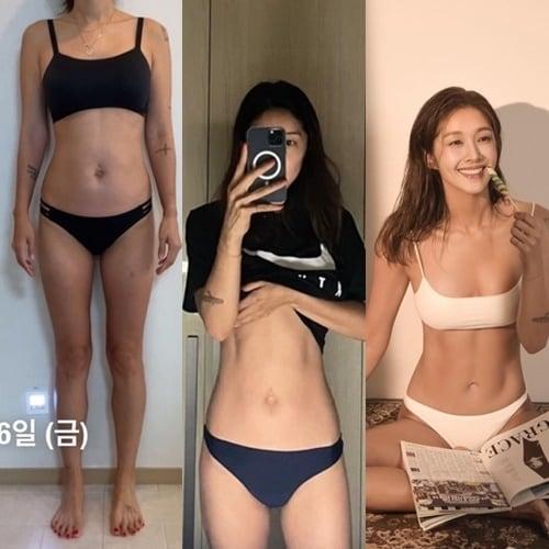 '75kg→52kg 감량' 김빈우, 몸매·복근 변화 과정 공개 [N샷] - 뉴스1