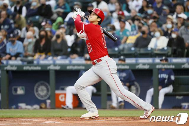 '2021 AL MVP' LAA 오타니, 시범경기 첫 홈런 신고 - 뉴스1