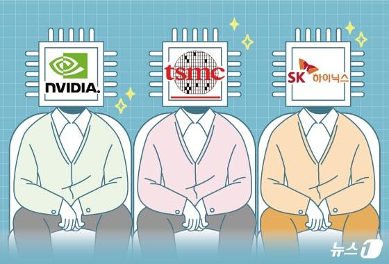 엔비디아·TSMC·SK하이닉스 '삼각동맹'…AI 반도체 수익 쓸어간다 - 뉴스1