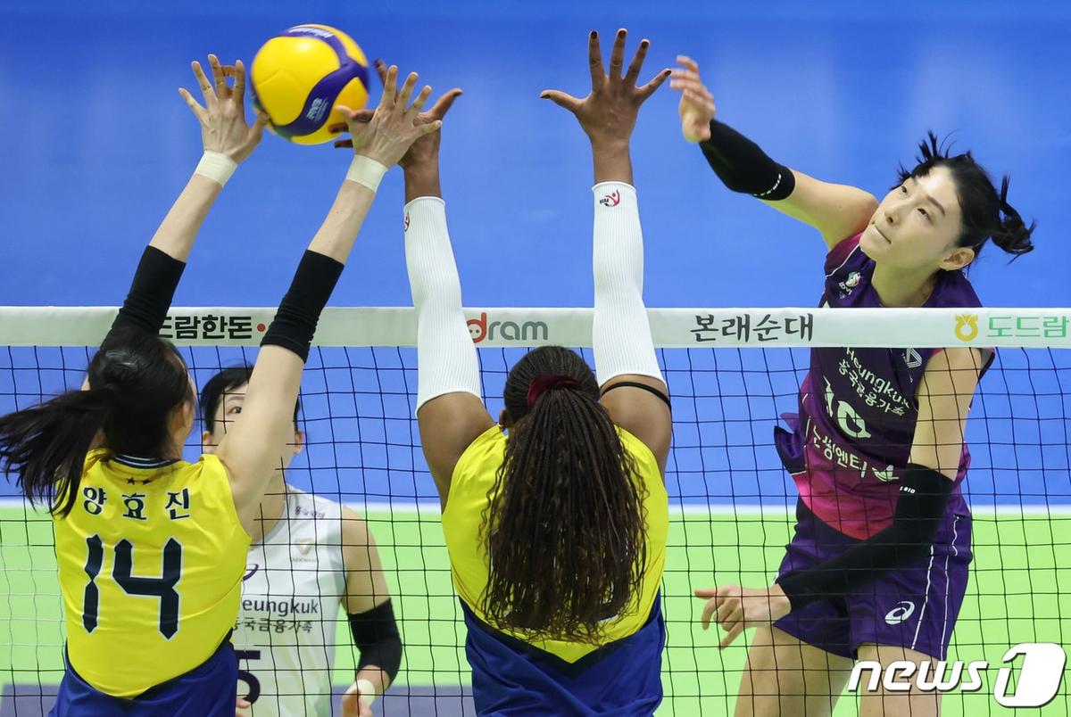 김연경, V리그 5R MVP 선정…양효진 제치고 女 역대 최다 8번째 위업 - 뉴스1