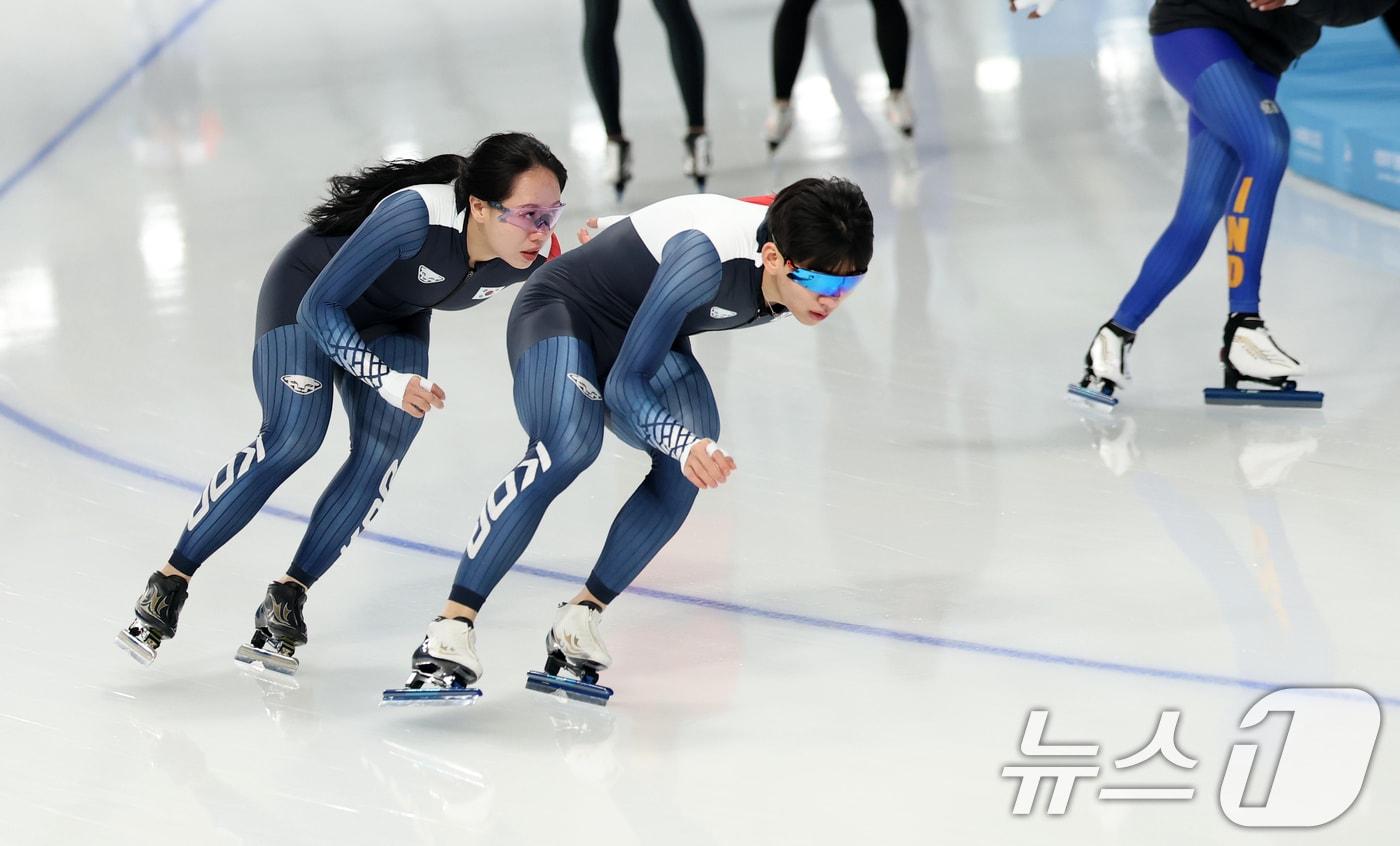 [하얼빈AG] 박지우, 스피드스케이팅 여자 1500m서 최종 5위…강수민 7위 - 뉴스1