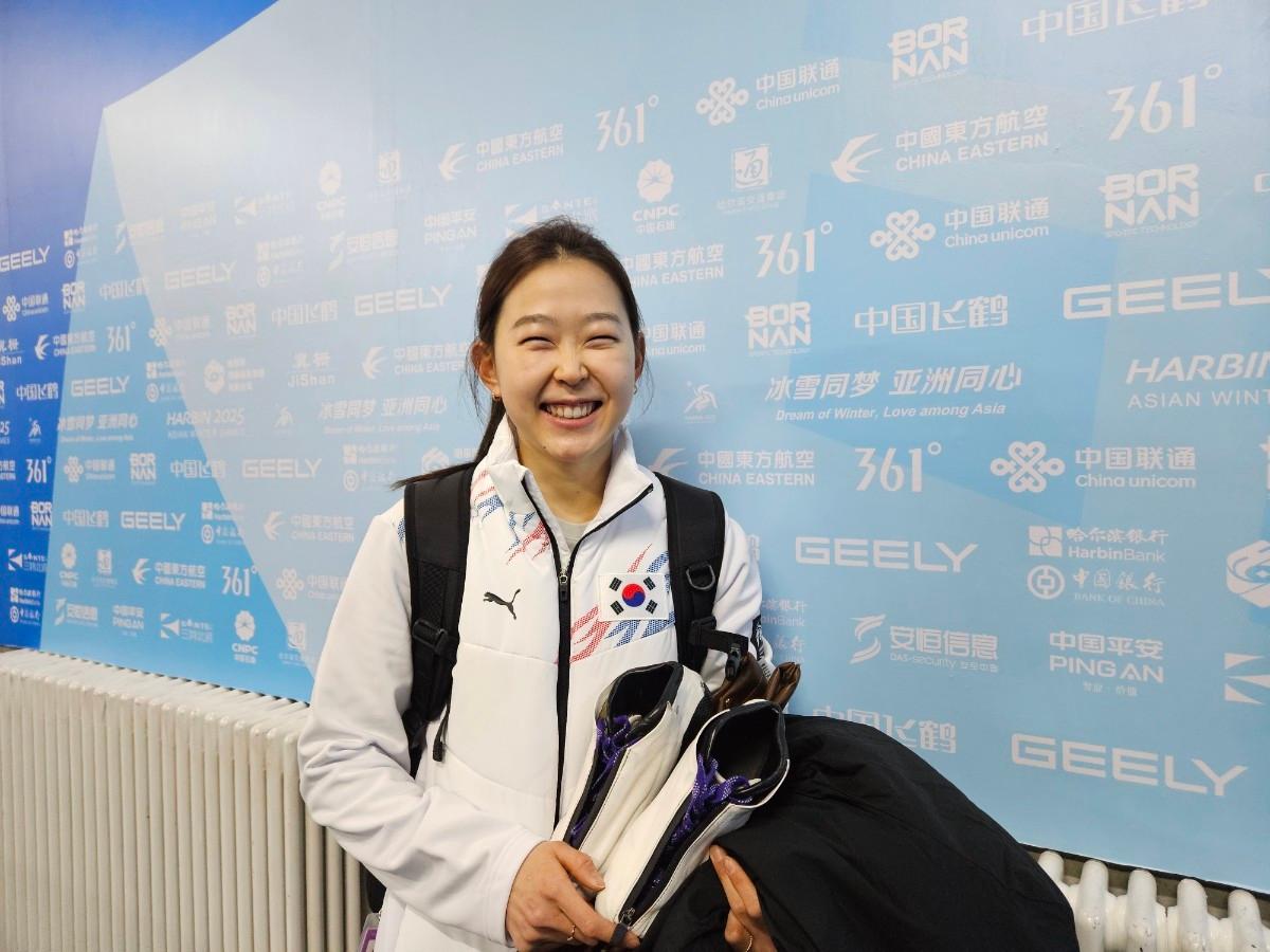 [하얼빈AG] '빙속여제' 김민선 "긴장보다 기대…100·500m서 반드시 金" - 뉴스1