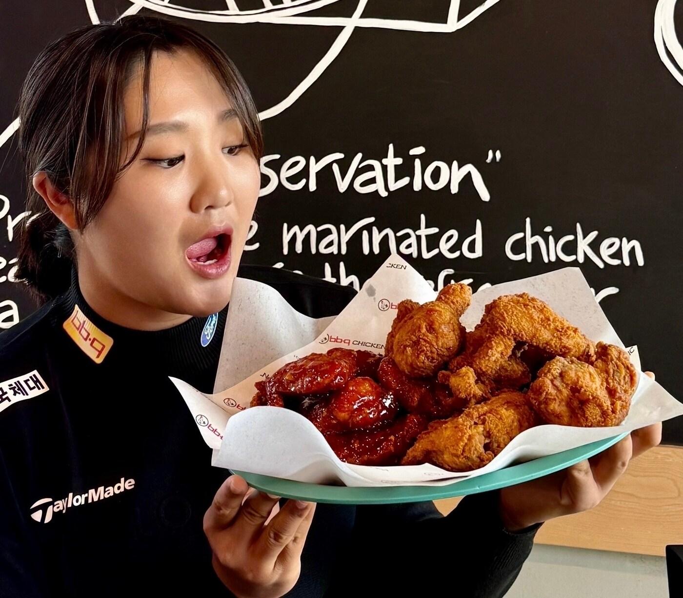 LPGA 유해란 프로, 투어 경기 후 美 라스베이거스 BBQ 매장 찾아 - 뉴스1